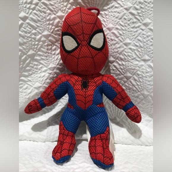 Avenger | Toys | Marvel Spiderman Bath Scrubby Stuffed Plush Superhero ...